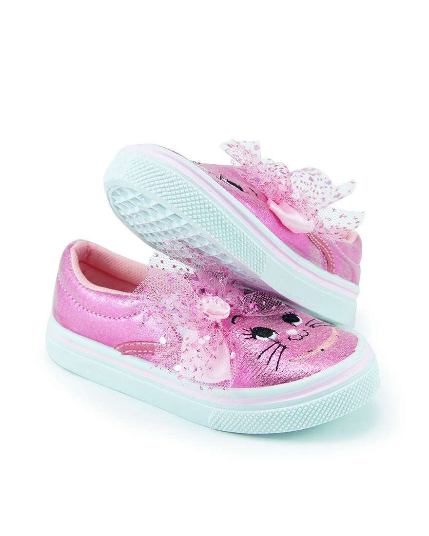 Tenis textil Tenis Fantasia Gatito fiusha - Mayoreo, menudeo y precio ...